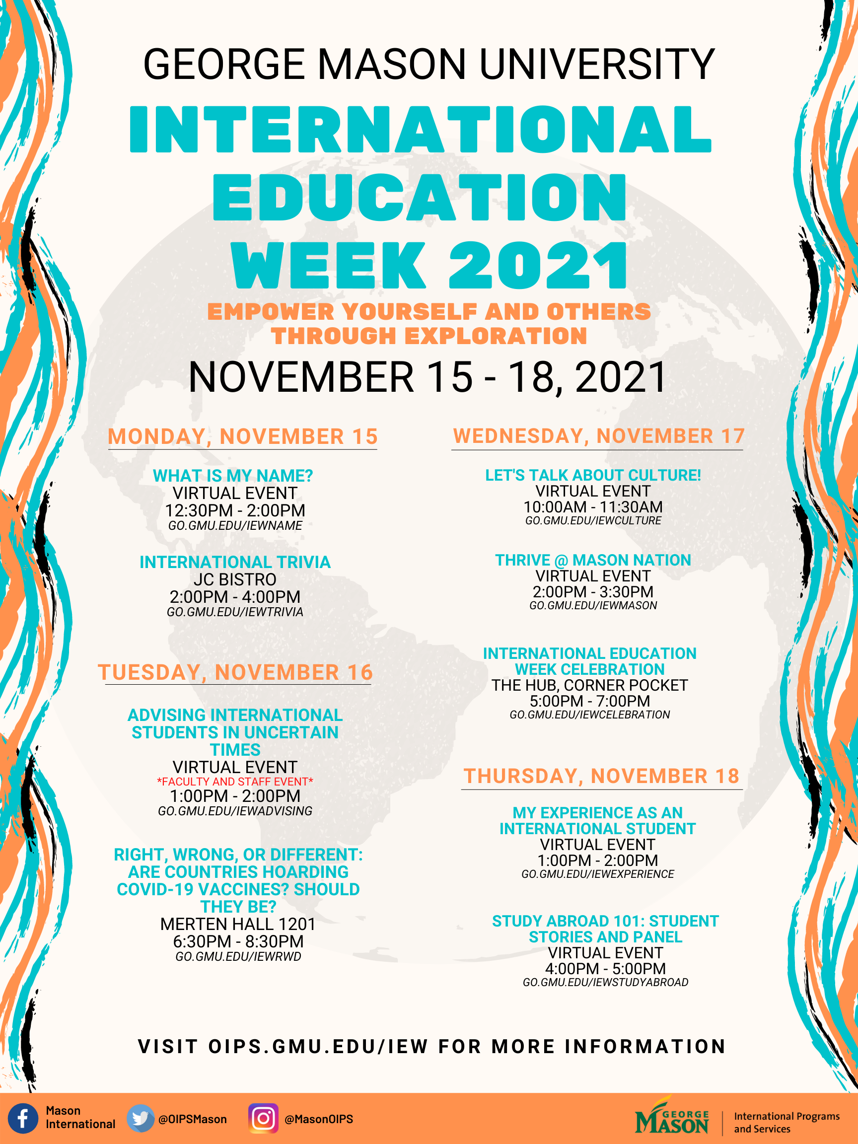 International Education Week 2021 | International Programs and Services